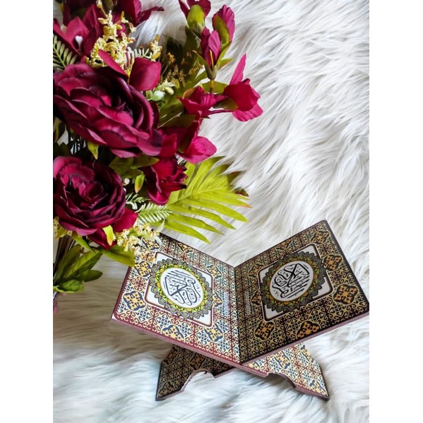 Islamic Reading Wooden Rack Modern Design / Rehal Papan Kayu Al-Quran ...
