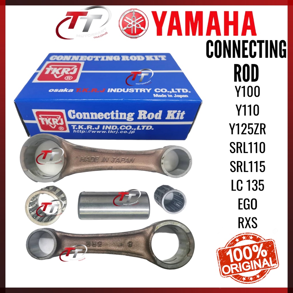 TKRJ Japan Connecting Rod 100% Original Yamaha RXZ Y125ZR LC135 Y15ZR ...
