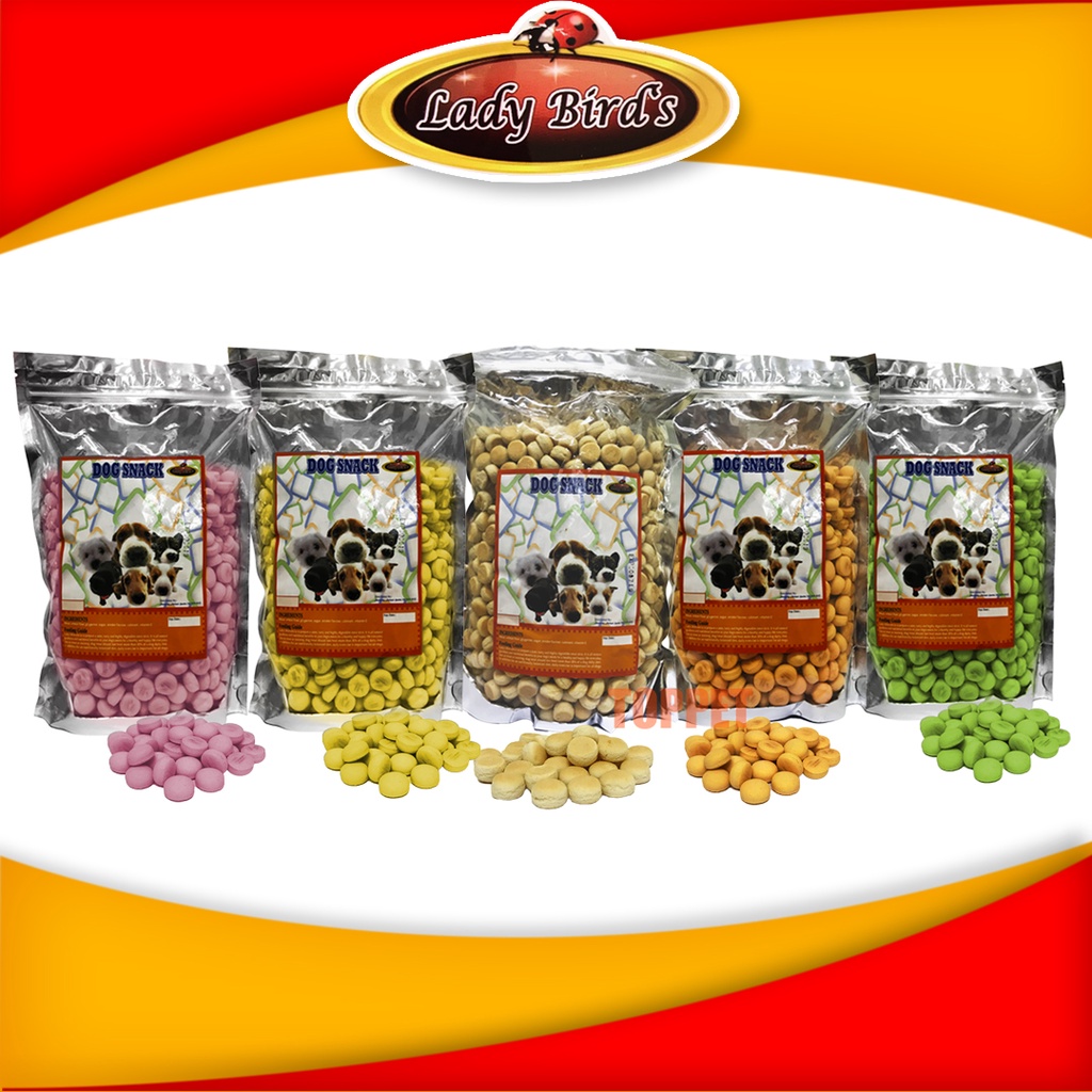 Lady Bird's Dog Snack - Mini Bun/Peanut Biscuit ( 400gm ) | Shopee Malaysia