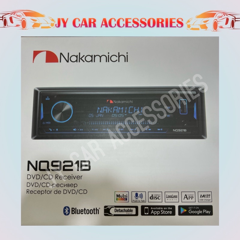NAKAMICHI NQ921B-CD/DVD RECEIVER BLUETOOTH USB RADIO | LOSSLESS MUSIC | SINGLE DIN | CAR PLAYER ...