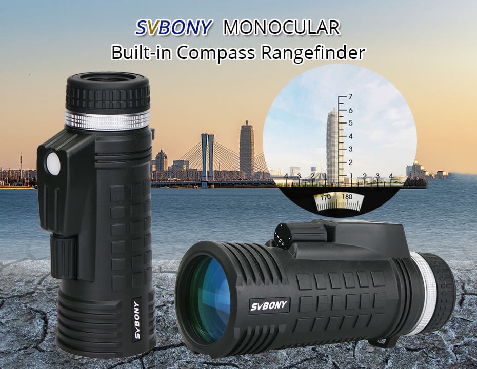 SVBONY SV42 Built-In Compass And Rangefinder Monocular Telescope ...