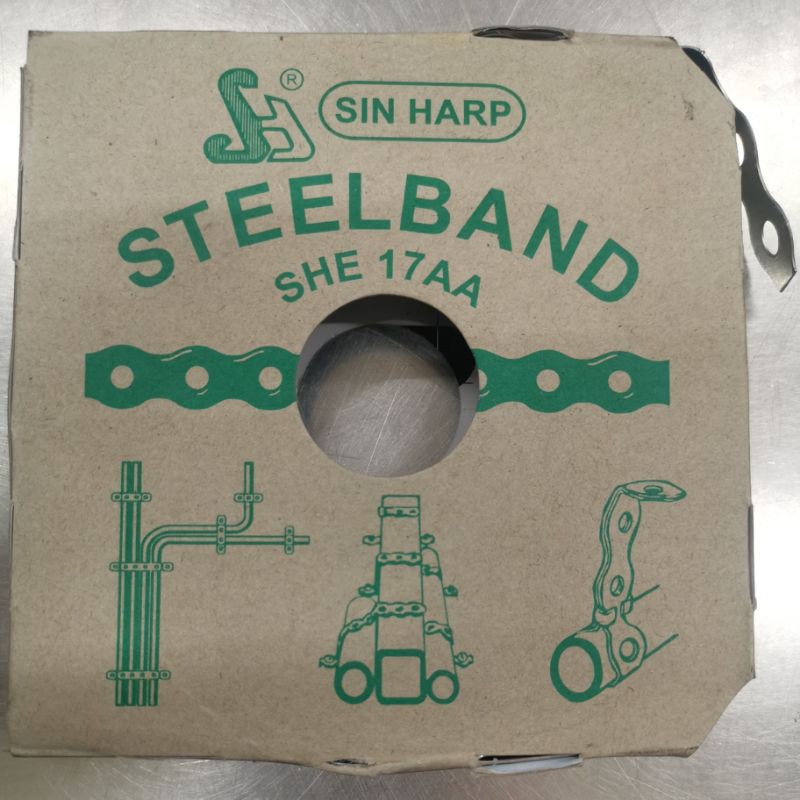 17mm steel band 10 meter long /besi lapan lapan / besi 88 / besi ikat ...