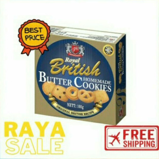 [FREE SHIPPING] [Wedding PROMO] GPR Royal British Butter Cookies 80g | Shopee Malaysia