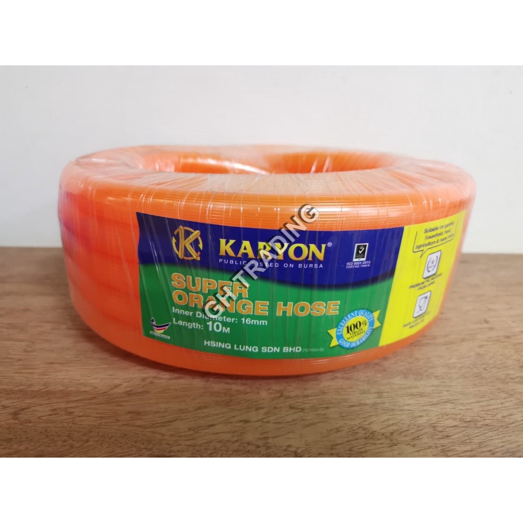 ORANGE GARDEN HOSE/ 16MM HOSE/ WATER PIPE/ GETAH PAIP 5m / 10m/ 15m ...