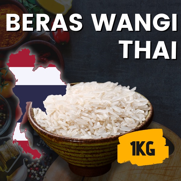 Beras Wangi Thai (1kg) 泰国香米[Harga Borong][Wholesale Price][SHIP WITHIN ...