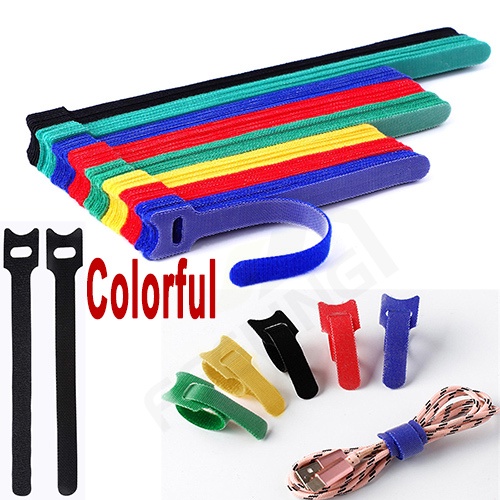 😁 Releasable Cable Ties,Colored Plastics Reusable Cord Cable Management ...
