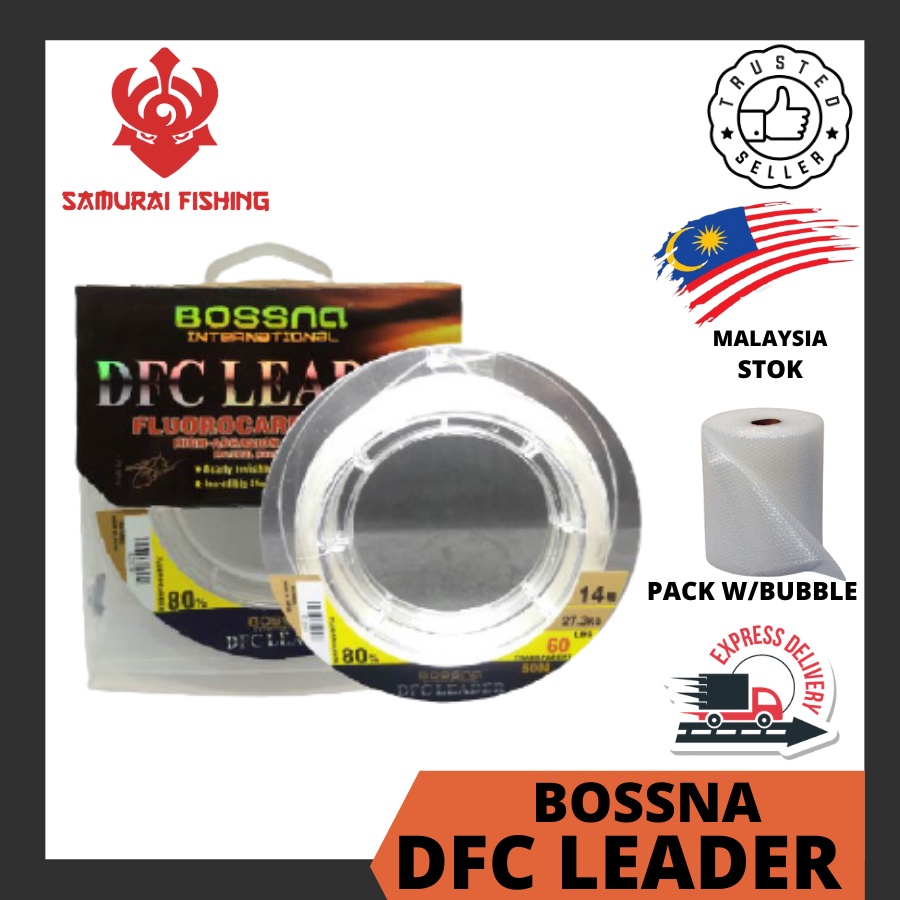 SAMURAI - BOSSNA DFC LEADER 80% / TALI TANGSI / 80% FLUOROCARBON TAHAN ...