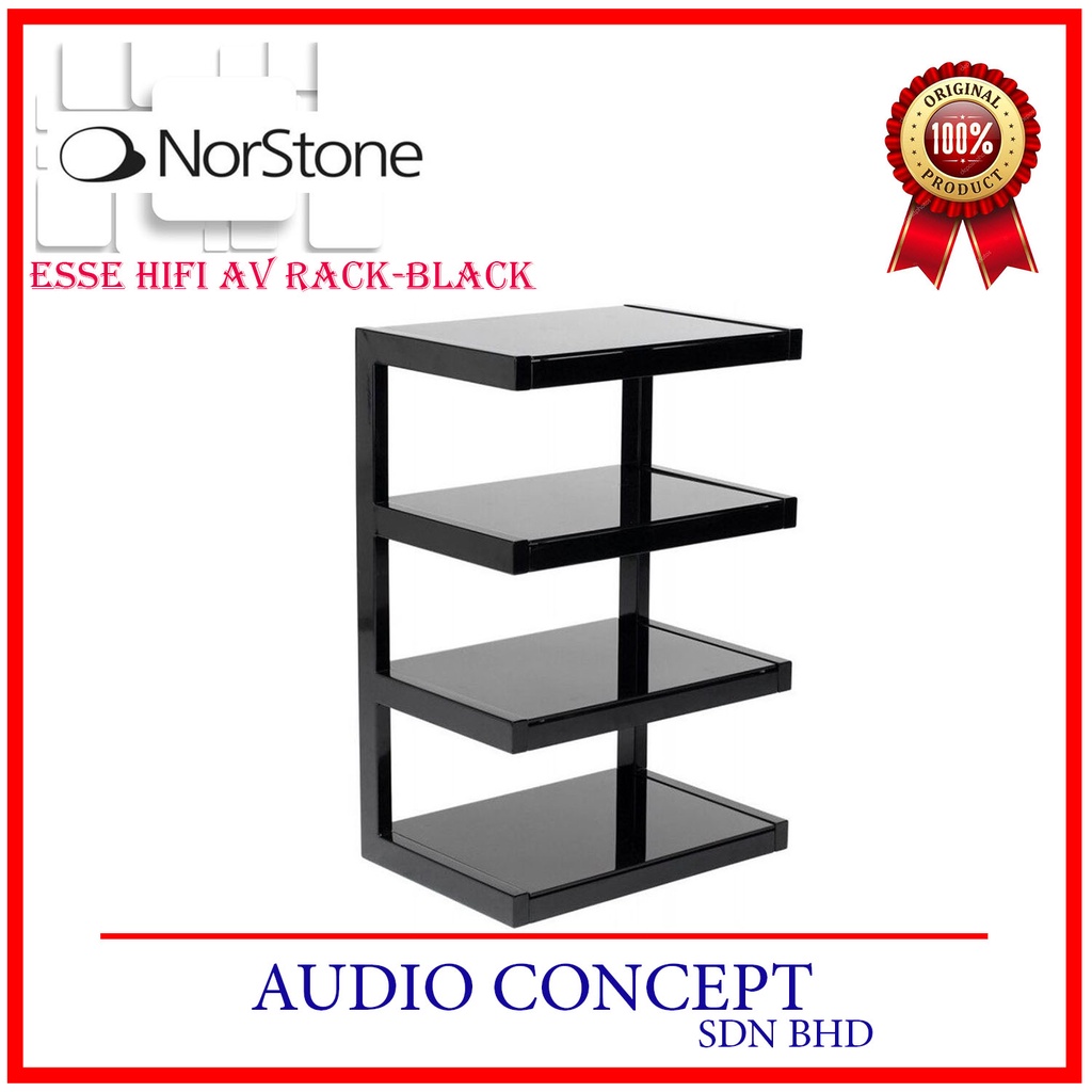 Norstone Esse Hifi AV Rack (Black) | Shopee Malaysia