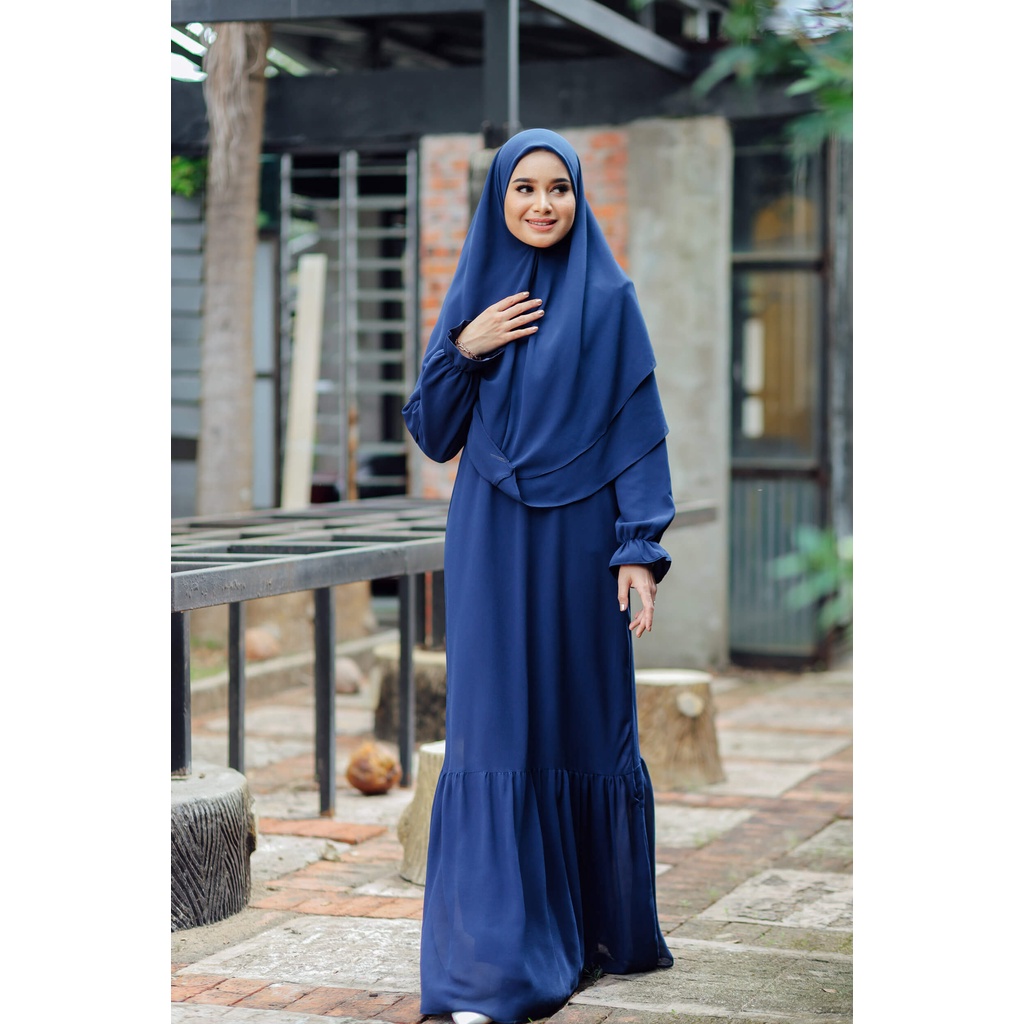 Aisya Dress Jubah Sahaja Premium Chiffon | Shopee Malaysia
