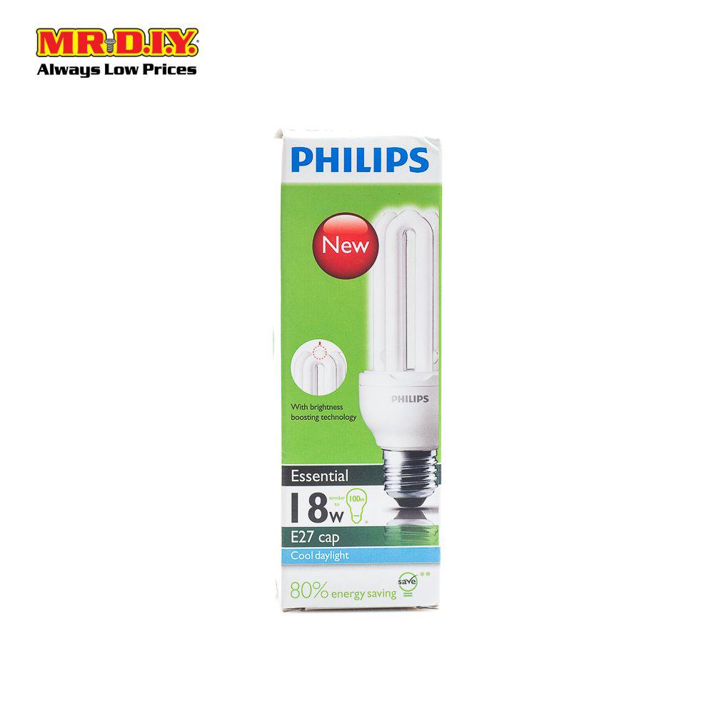 PHILIPS Essential 3U Shape LED Bulb Cool Daylight 18W | Shopee Malaysia
