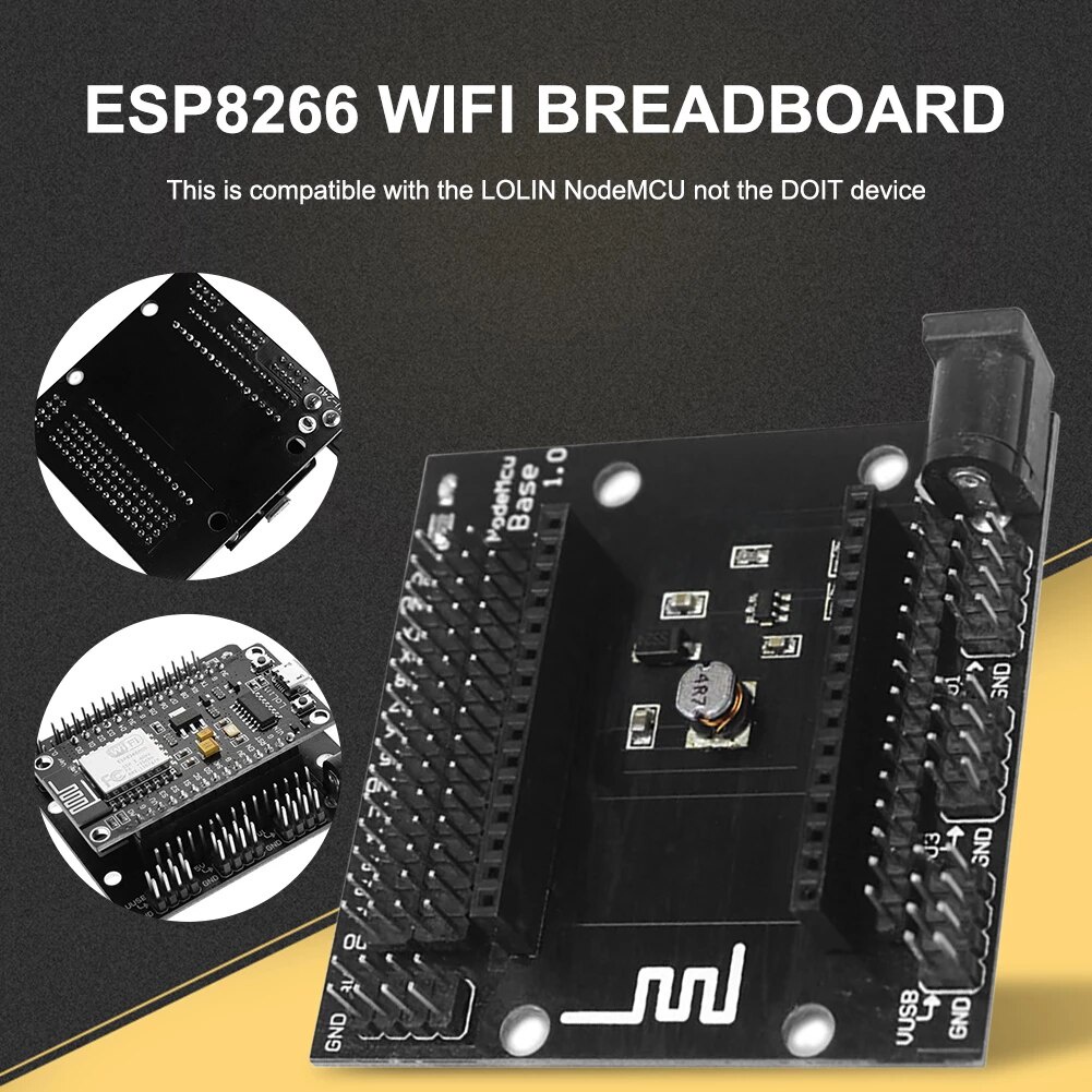 Hw-389 NodeMCU V3 CH340 WiFi Lua ESP8266 GPIO Expansion Board Base ...
