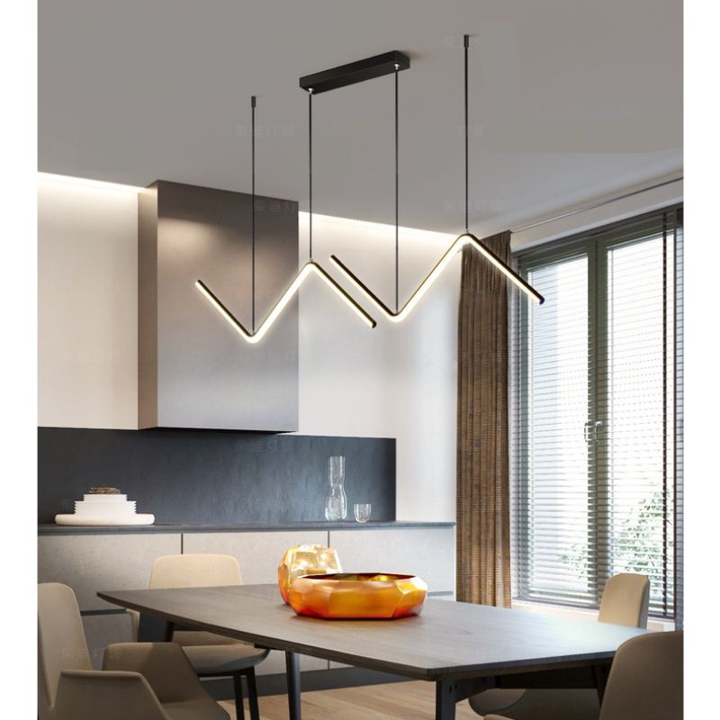 Pendant Light Dinning Light Bar Light Modern Simple Line Designer ...