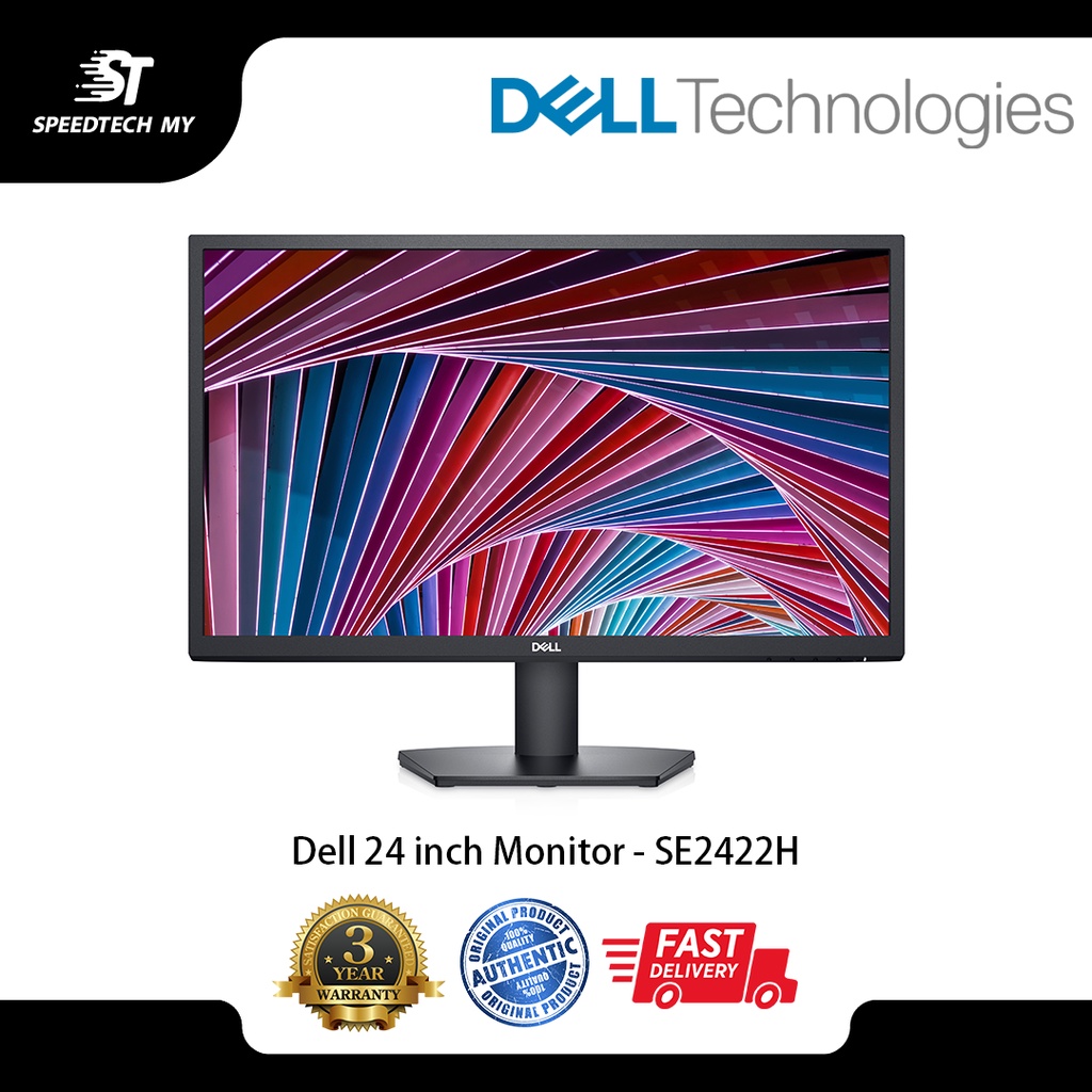 Dell Monitor - SE2422H 24-inch 5ms | Dell Monitor - SE2722H 27-inch 4ms ...