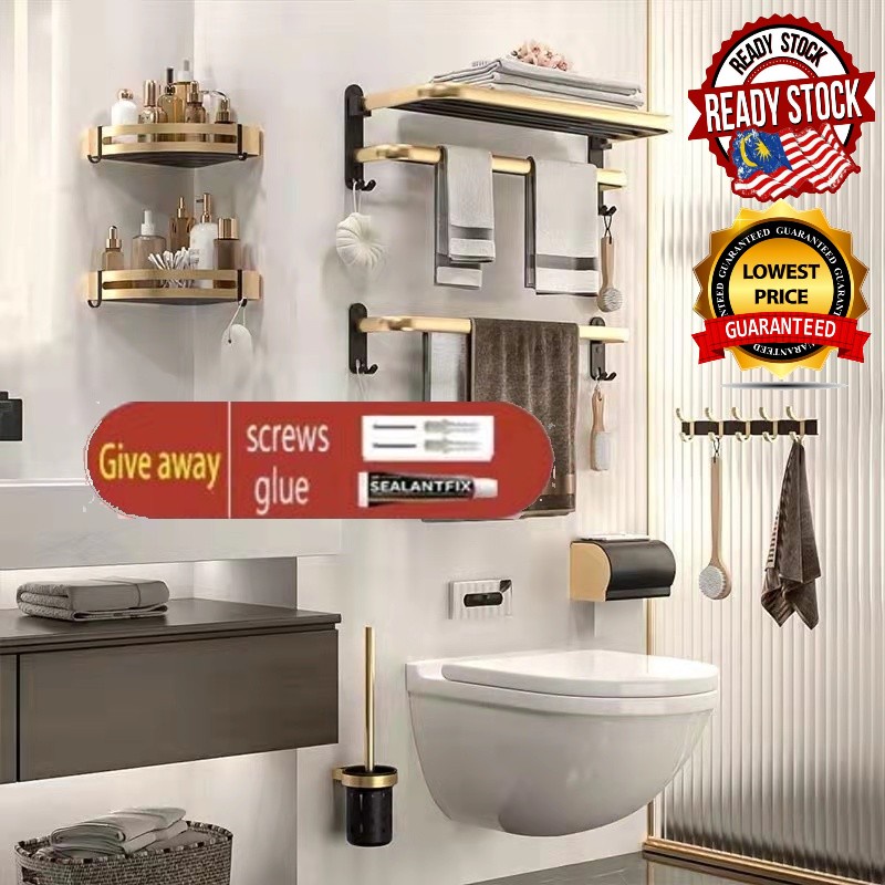 [READY STOCK]MEIDOO Toilet rack Towel Rack Waterproof Bathroom Storage ...