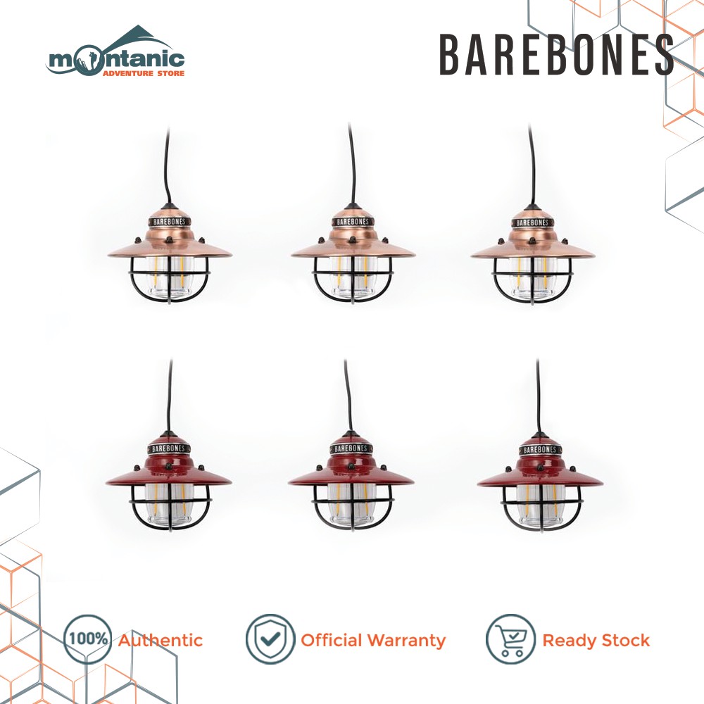 Barebones Edison String Lights - USB Powered Outdoor Lighting String Light Camping Light ...
