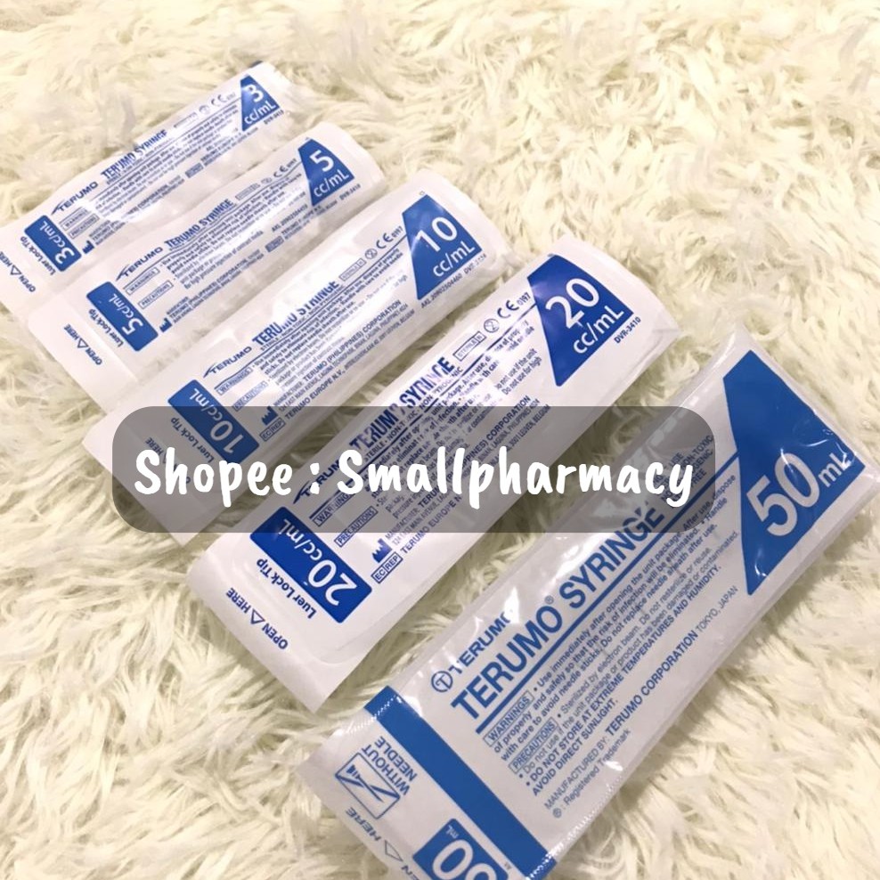 Terumo Syringe Luer Lock 3ml/3cc, 5ml/5cc, 10ml/10cc, 20ml/20cc, 50ml/50cc 1pcs | Shopee Malaysia