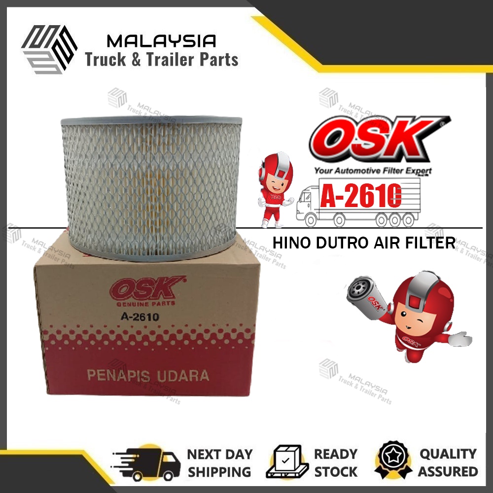 OSK A-2610 HINO DUTRO EURO 3 AIR FILTER | Shopee Malaysia