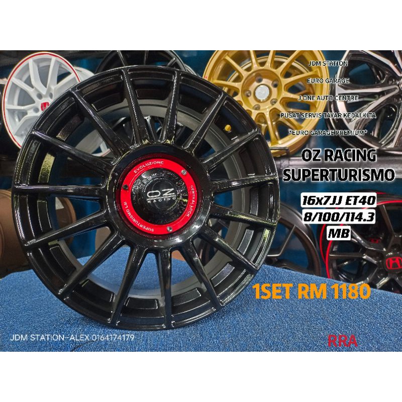 OZ RACING SUPERTURISMO EVOLUZIONE 16INC SPORT RIM BARU WAJA PERSONA ...