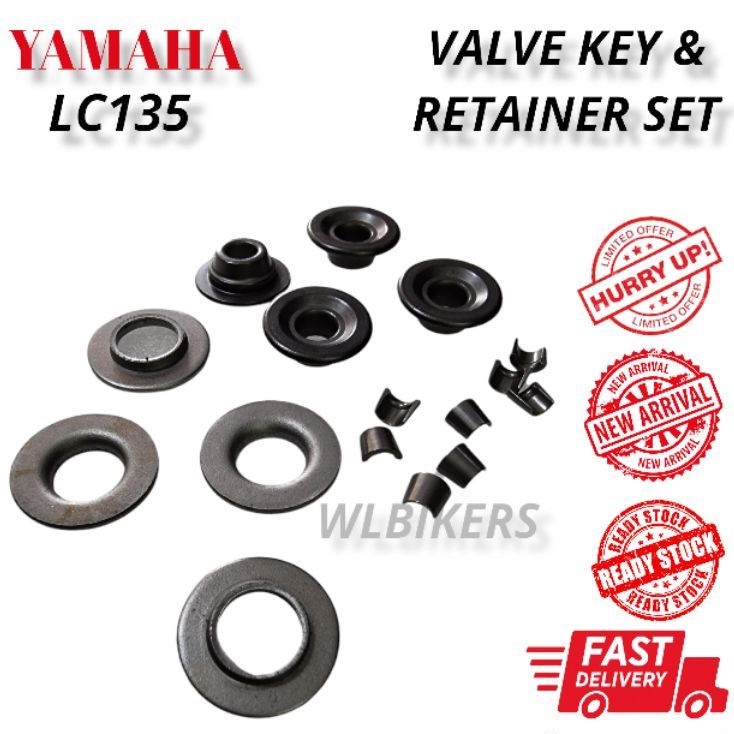 YAMAHA LC135 VALVE KEY VALVE RETAINER VALVE WASHER SET -HOT ITEM ...