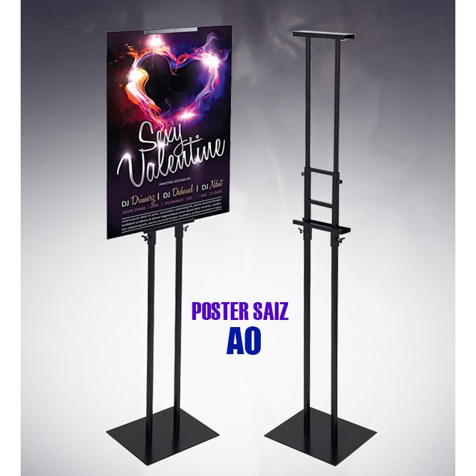 Poster Stand Saiz A0 Teleskopik Adjustable | Shopee Malaysia