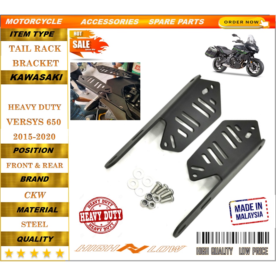 VERSYS 650 2015 - 2023 TOP BOX RACK MONORACK HEAVY DUTY KAWASAKI ...
