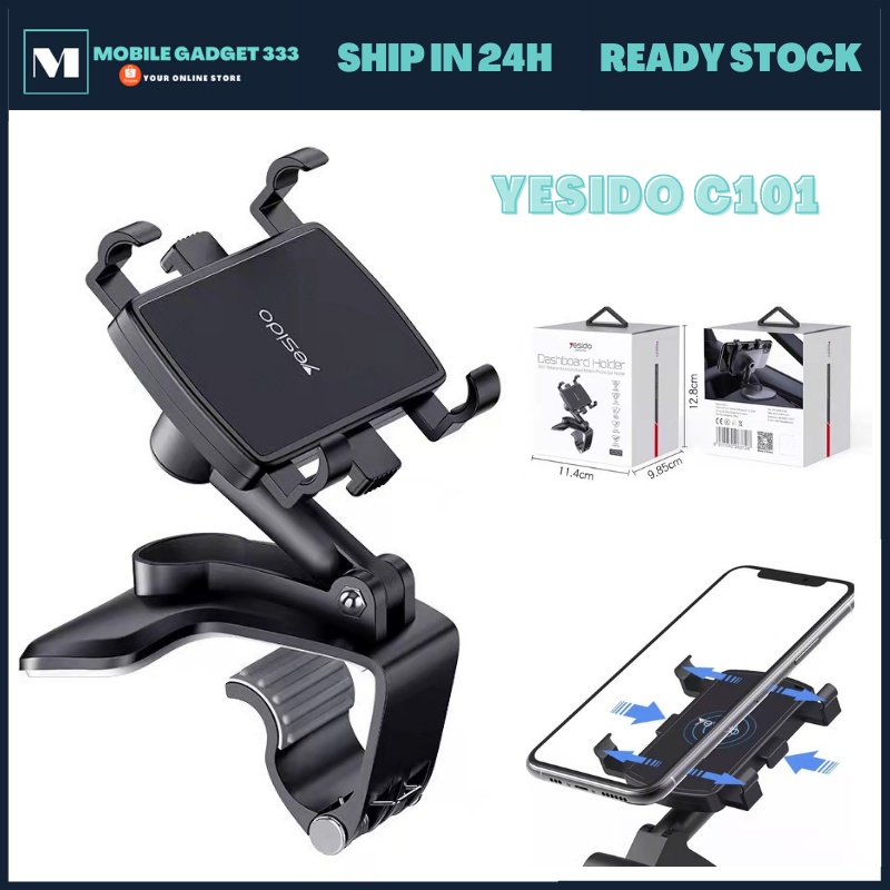 [ READY STOCK ] YESIDO C101 Dashboard Holder Multifunctional Mobile Phone Car Holder Smartphone ...
