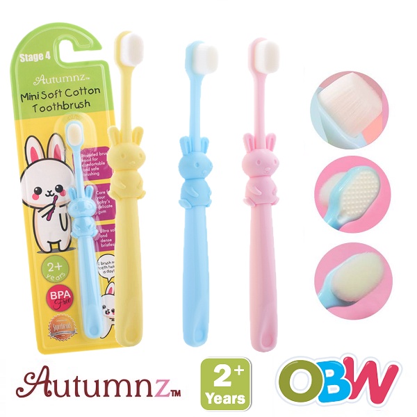 Autumnz Mini Soft Cotton Toothbrush (Stage 4) Baby Toothbrush | Shopee ...
