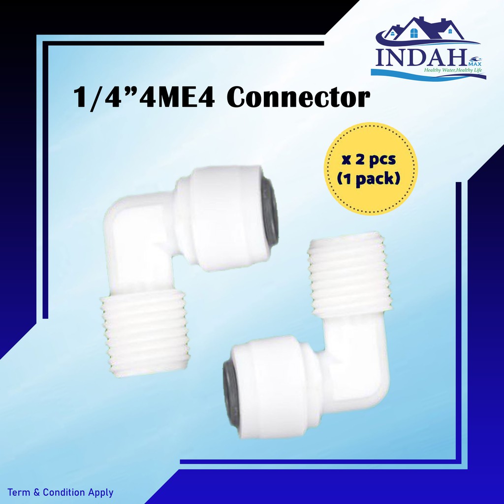 🇲🇾 Ready Stock 💕INDAH 4ME4 Connector 1/4" Quick Connect EZ Push in Male ...