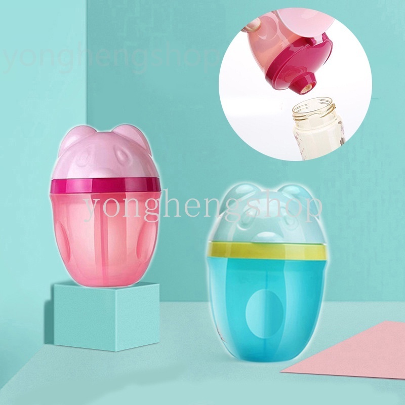 Cute Cartoon Panda Shaped 3 Grids Baby Milk Powder Dispenser Baby Food ...