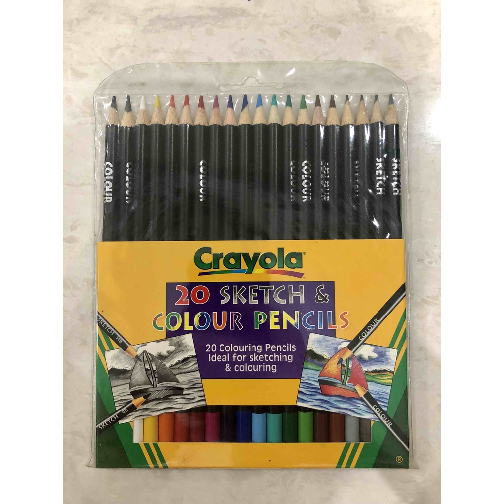 Crayola 20 sketch and Color pencil / crayola Color pencil 20 Colors ...