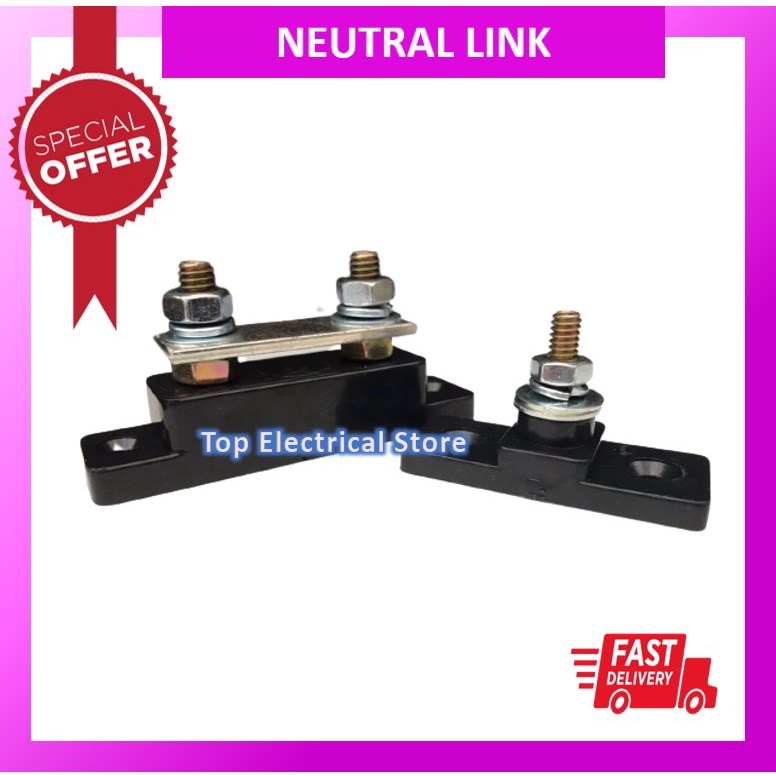 PANEL NEUTRAL LINK 100A BOLT & NUT (SINGLE/DOUBLE) | Shopee Malaysia
