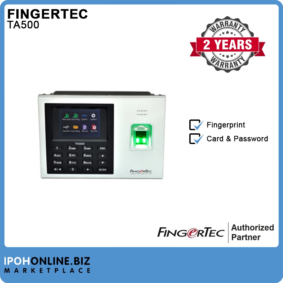 FingerTec TA500 Biometrics Time Attendance System AWDMS | Shopee Malaysia