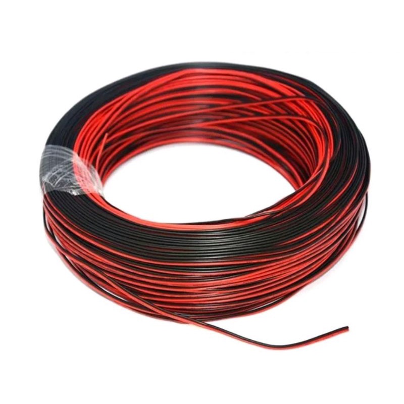 TWIN CABLE RED BLACK WIRE ELETRIC WIRE (2x0.3mm2) | Shopee Malaysia