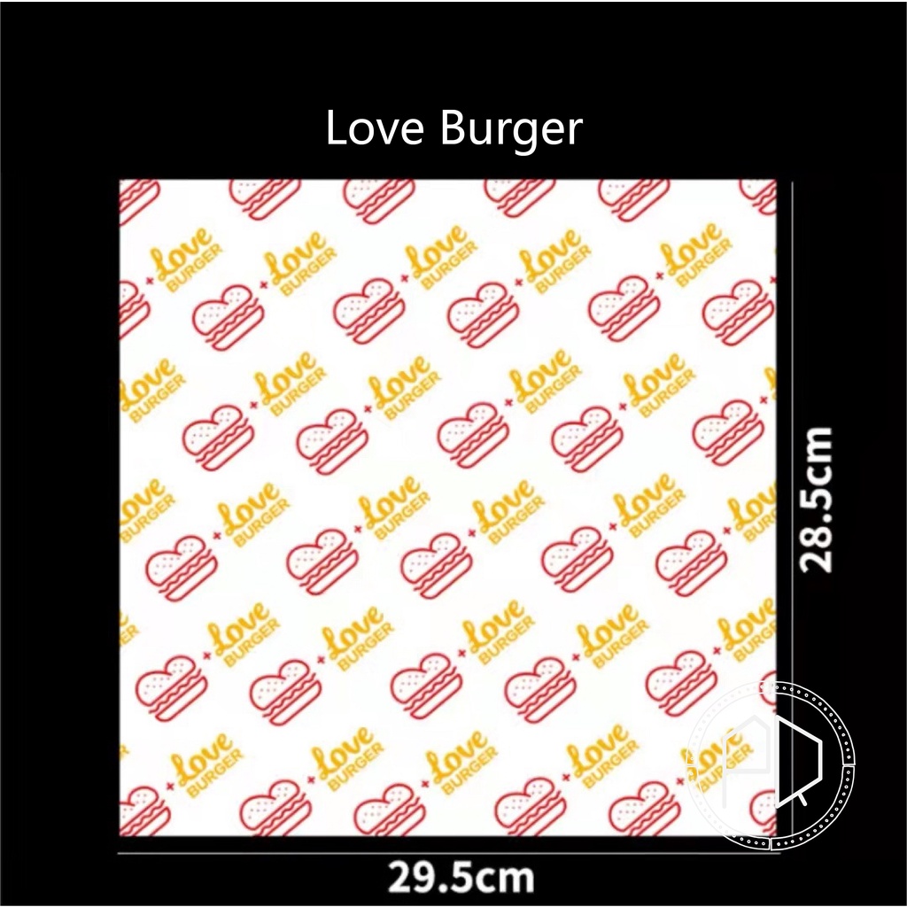 Sandwich Paper Wax Paper Burger Paper Food Wrapping Grease Resistance ...