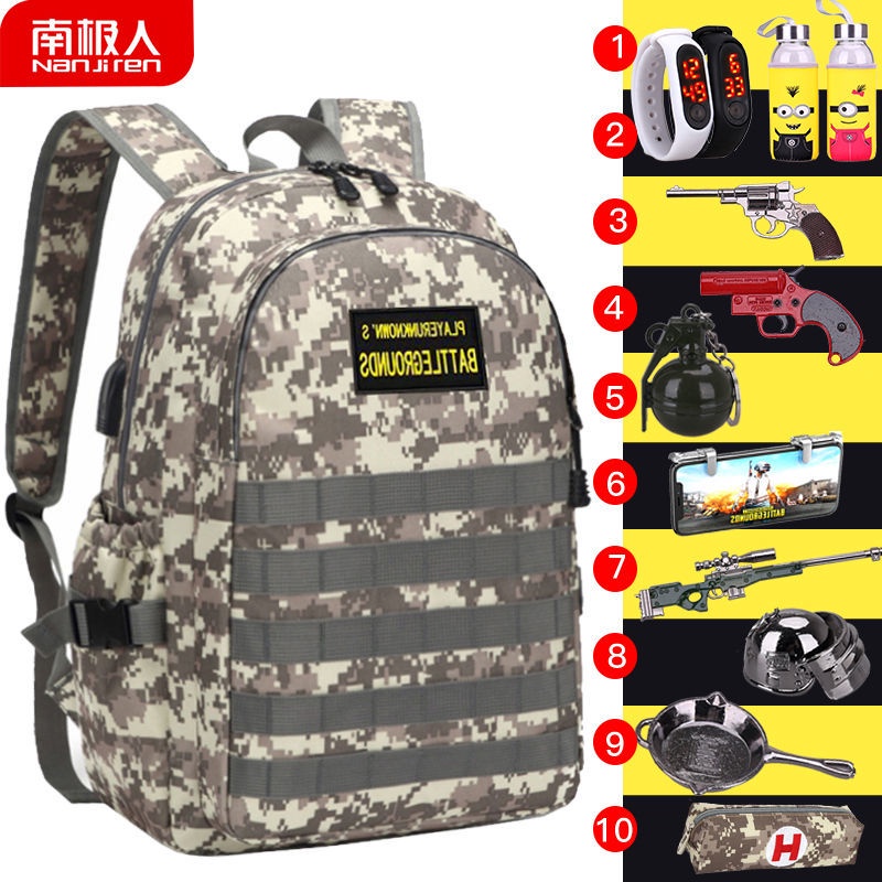 Antarctica Level 3 bag schoolbag male shoulders eat chicken Level 3 ...
