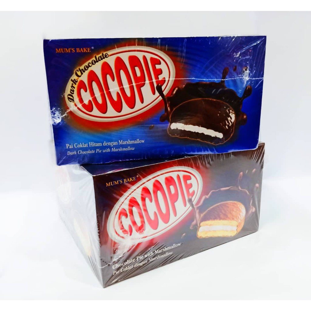 COCOPIE CHOCOLATE / DARK CHOCOLATE / STRAWBERRY PIE WITH MARSHMELLOW HALAL ( 25GX24 PCS ...