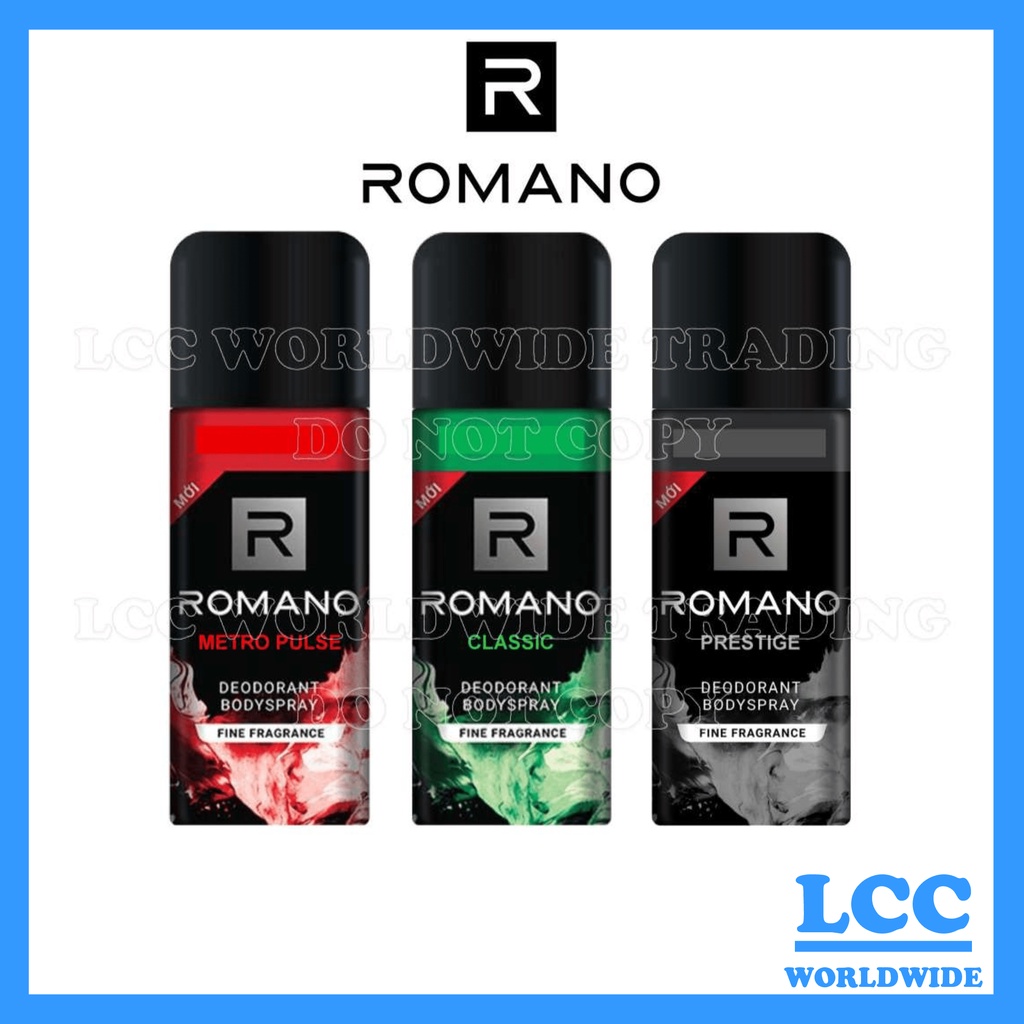 Romano Deodorant Body Spray 150ml | Shopee Malaysia