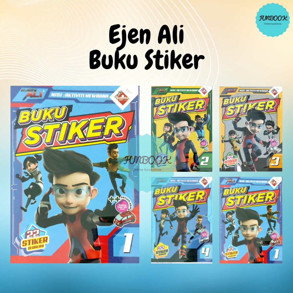 [FUNBOOK] Ejen Ali Buku Stiker / Buku Mewarna / Game Book | Shopee Malaysia