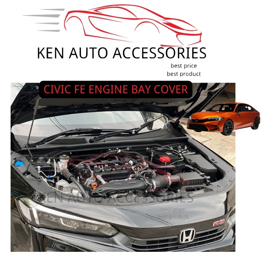 CIVIC FE 2022-2024 ENGINE BAY COVER & ENGINE COMPARTMENT COVER BAY SIDE ...