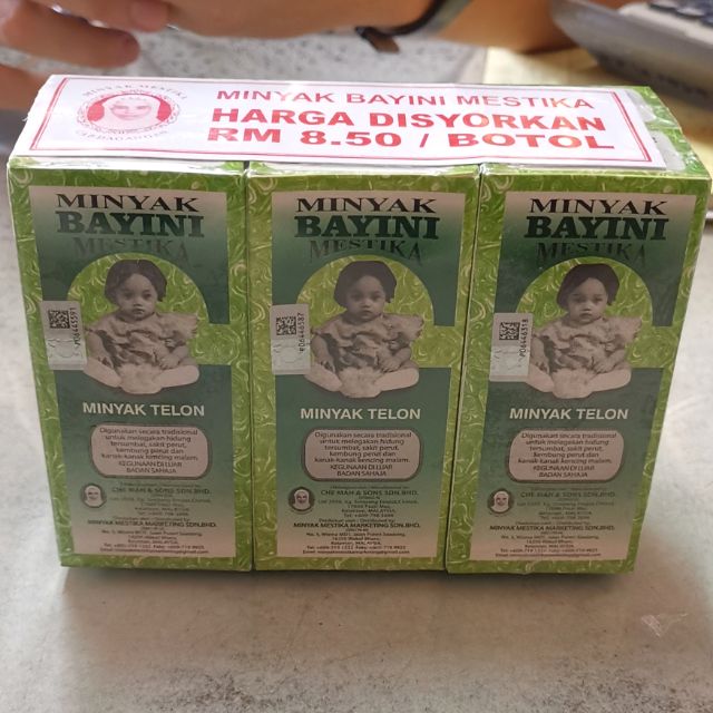 MESTIKA MINYAK BAYINI MESTIKA / MINYAK TELON 30ml (1 BOTOL) | Shopee ...