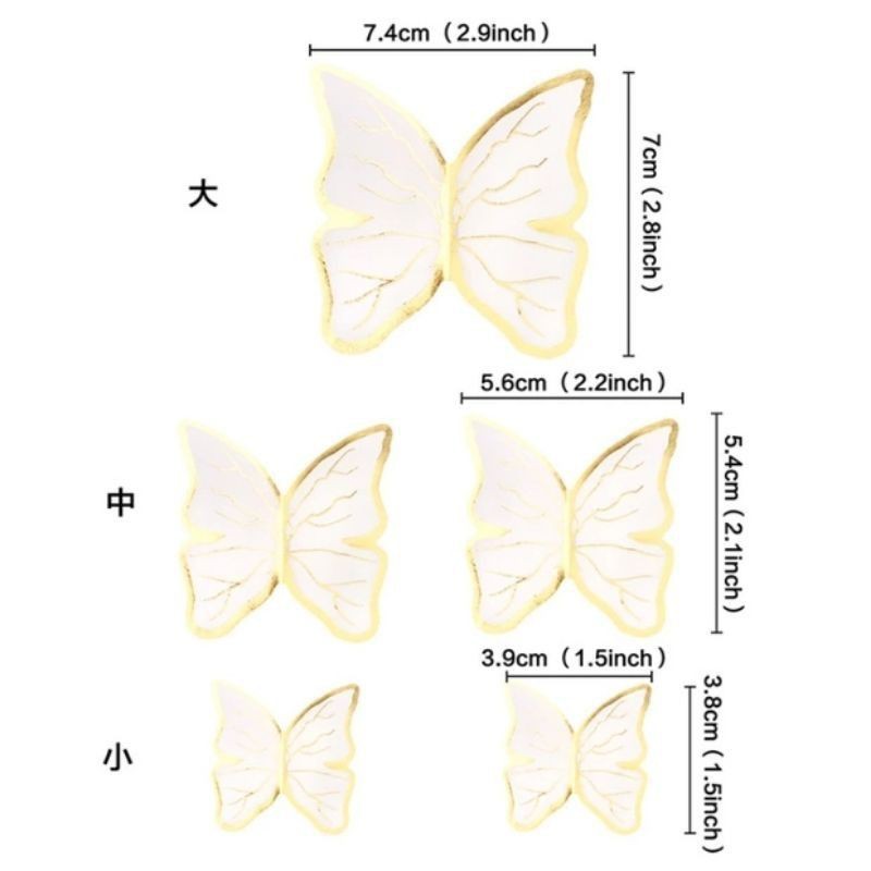 butterfly cake topper rama_rama part 2 | Shopee Malaysia