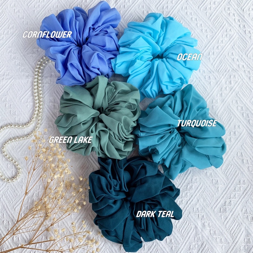 [READY STOCK] SCRUNCHIE GEBU SANGGUL TUDUNG GETAH RAMBUT HEADBAND ...