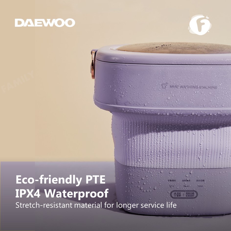 DAEWOO Folding Washing Machine Mini Washing Machine Portable Washing ...