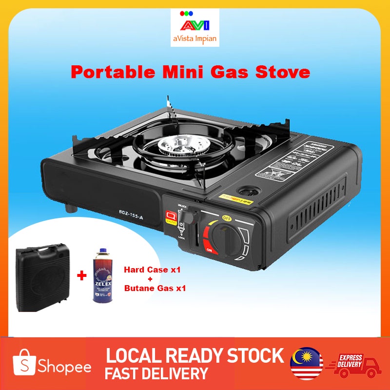 AVI Portable Steamboat Gas Mini Stove Dapur gas portable dapur camping ...
