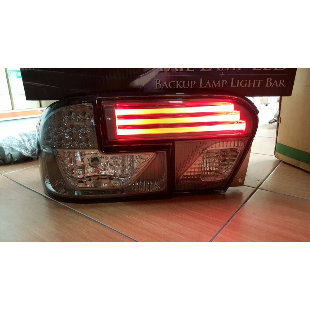 Proton Wira sedan aeroback tail lamp + back up lamp set lampu belakang light bar red / smoke ...