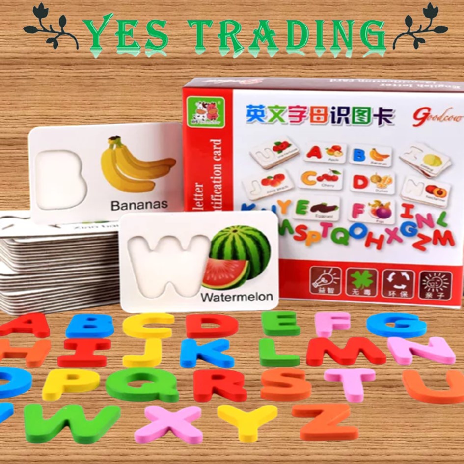 🔥Ready Stock🔥 ABC Flash Card Early Learning Puzzle 3 in 1 Montessori ...