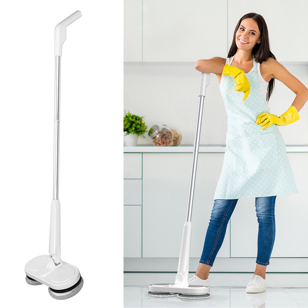 White/Green Electric Mopping Handheld Mop Water Spray Mop Cordless ...