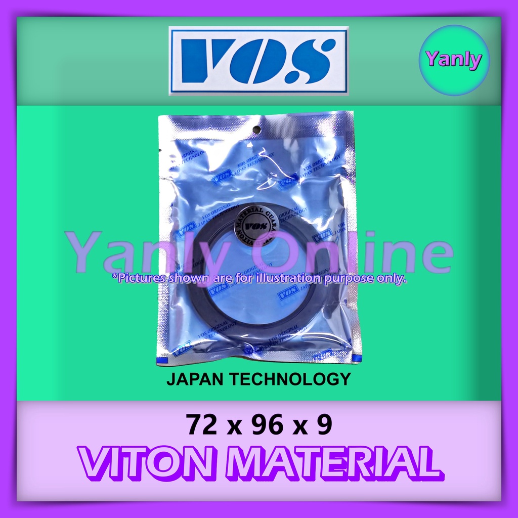 @yanly VOS VITON 72x96x9 Flywheel Oil Seal Proton Saga Iswara BLM FL ...