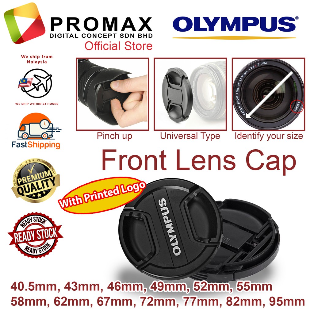 Olympus Center-Pinch Snap-On 37mm Camera Front Lens Cap 37mm | Shopee Malaysia