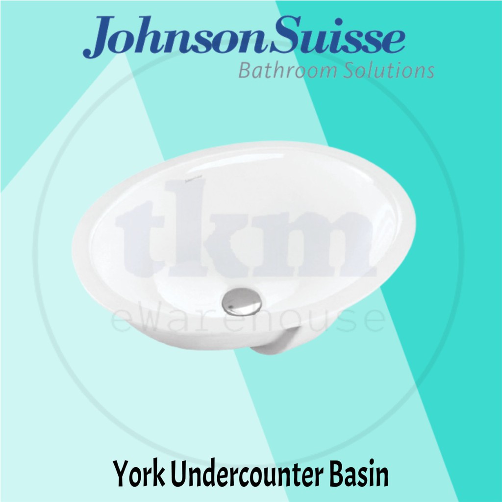JOHNSON SUISSE YORK UNDERCOUNTER WASH BASIN / BATHROOM WASH BASIN ...